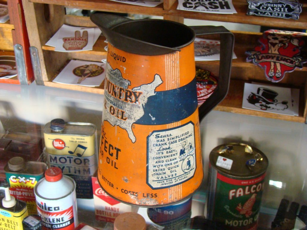 Sears Cross Country Motor Oil Pitcher, Two Quart-Grumps