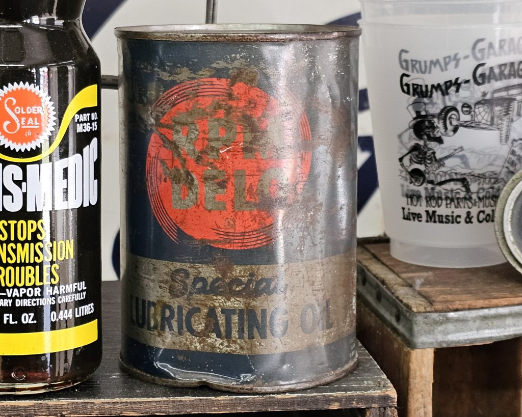 RPM DELO Special Lubricating Oil Can Original 1950s Quart