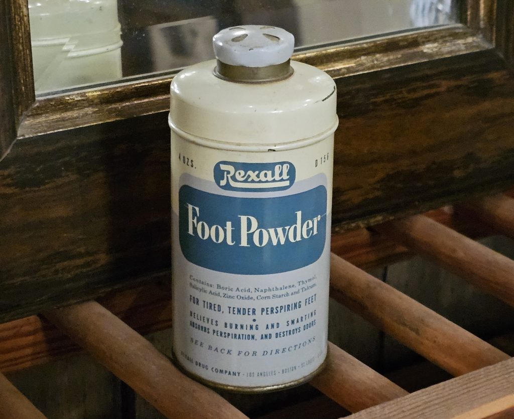 Rexall Foot Powder Tin 4 Oz New Old Stock Vintage Bath