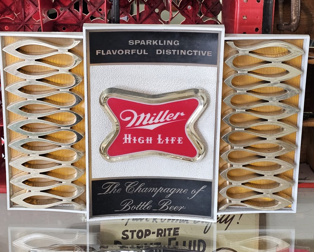 Miller High Life Bar Lamp Fantastic Original Working Ad