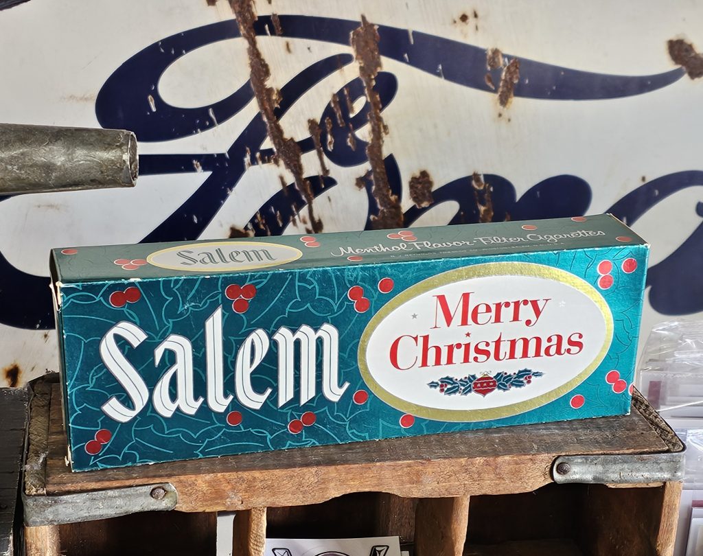 Salem Cigarettes Christmas Carton Tobacciana Collectible