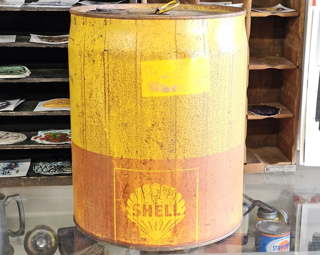 Shell Oil Can 1960s Original Can In Rough Shape Great Decor