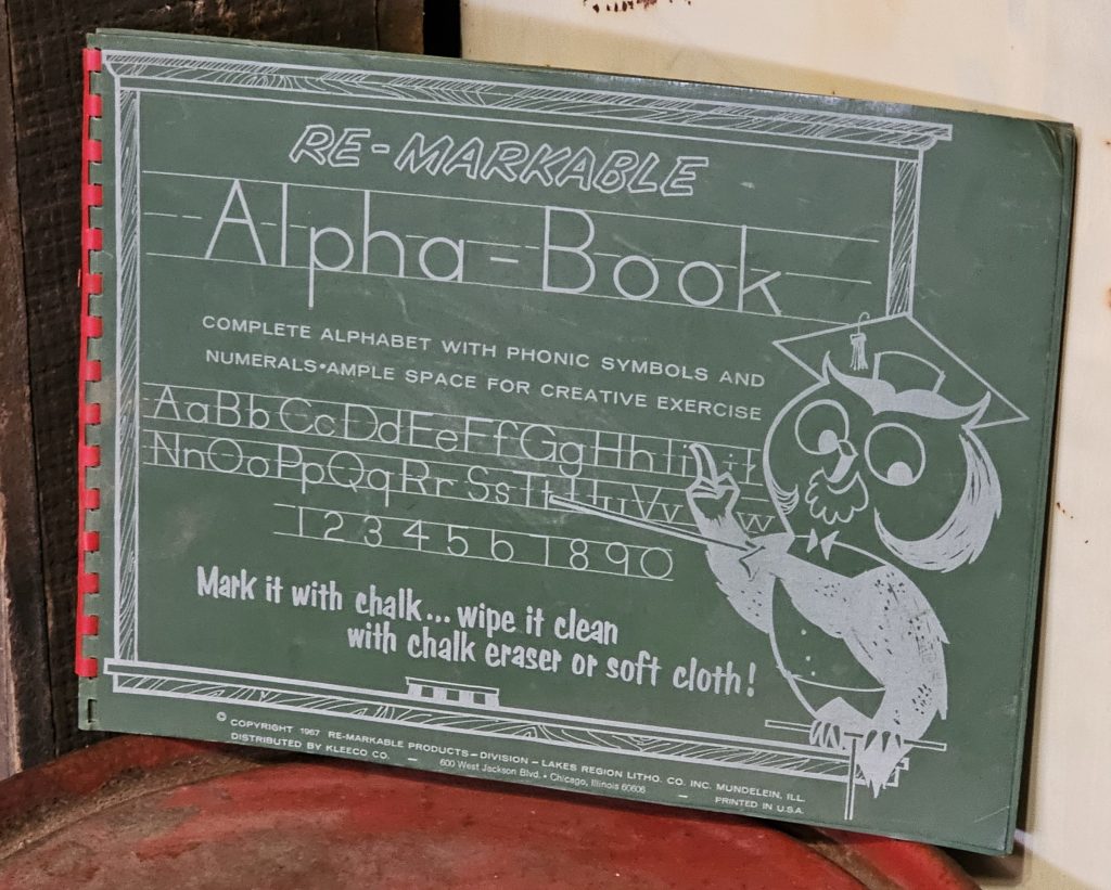 Re-Markable Alpha-Book Reusable 1967 Alphabet & Numbers