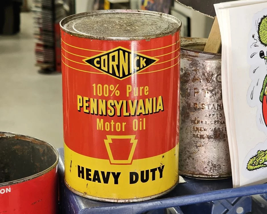 CORNICK Heavy Duty Motor Oil Can, Quart New Old Stock